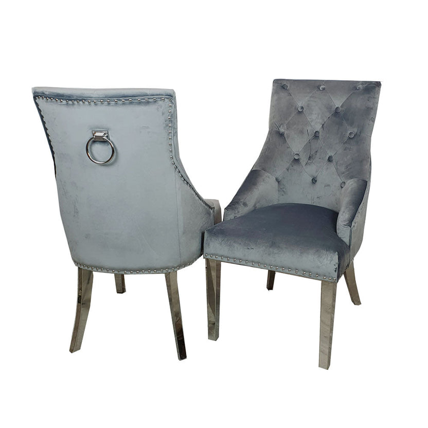 Duke Dining Chair with Plain Knocker & Plain Back (All Colours ...